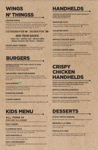 Menu | TailGators - Great Burgers, Salads, Starters and more